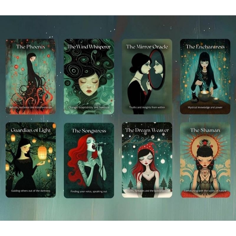 Mystic Maiden Oracle Deck ไพ่ออราเคิลแท้สายดาก ไพ่ออราเคิล Oracle deck ...