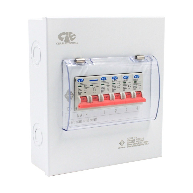 ตู้คอนซูเมอร์ 63A Consumer Unit CIE ตู้ครบชุด 4 ช่อง | Shopee Thailand