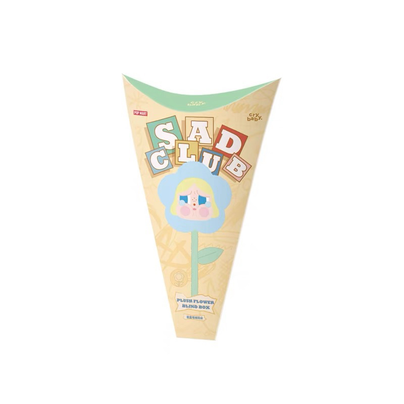[เลือกสี/สุ่ม] กล่องสุ่ม ตุ๊กตา ดอกไม้ POP MART Crybaby Sad Club Series ...