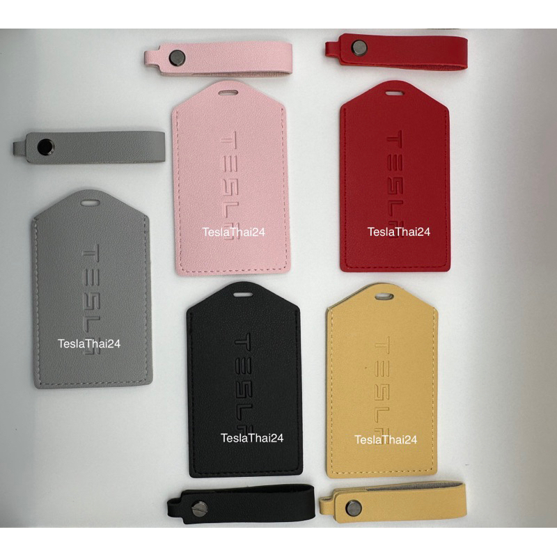 Key Card Holder Cover Leather พวงกุญแจใส่คีย์การ์ด สำหรับ Tesla ...