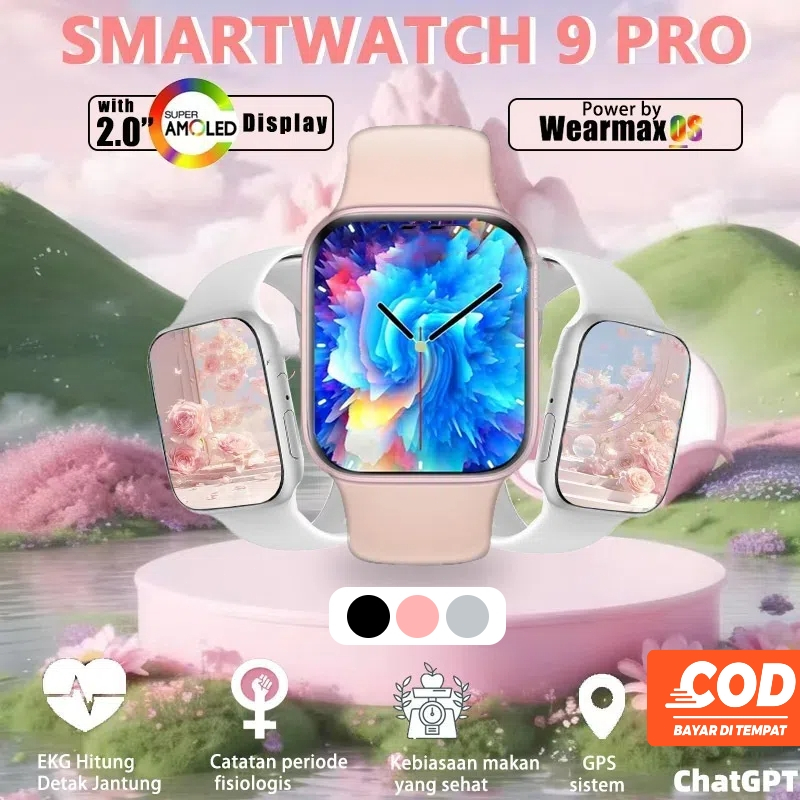 SmartWatch 9 Pro สมาร์ทวอทช์ผู้หญิง จอแสดงผล HD AMOLED 2.0" สมาร์ทวอทช์ ...