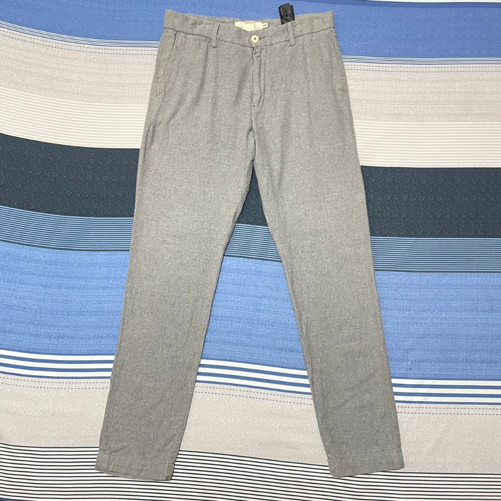 กางเกงขายาว H&M Label of Graded Goods Pants Gray เทา เอว32 ของแท้ ...
