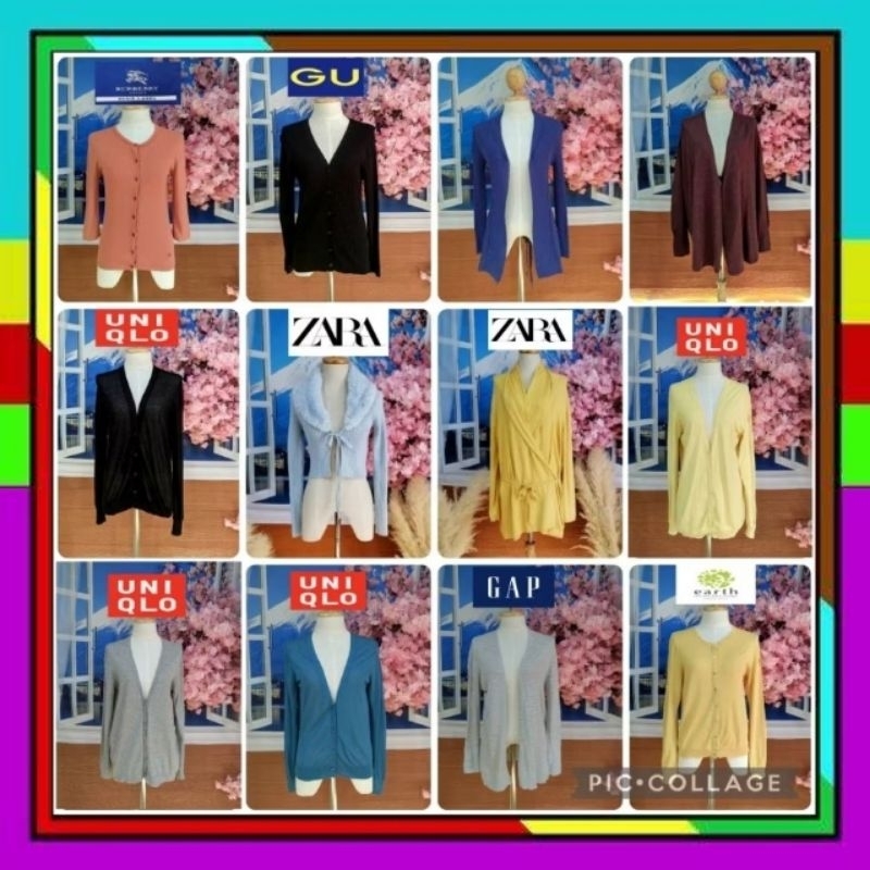 UNIQLO, GU, ZARA เสื้อคาดิแแกน เสื้อคลุม เสื้อผ้านำเข้าญี่ปุ่น มือสอง คัดเกรด | Shopee Thailand