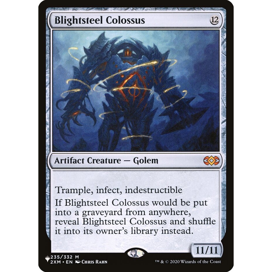 Blightsteel Colossus การ์ด Magic the Gathering [MTG] ของแท้ [The List ...