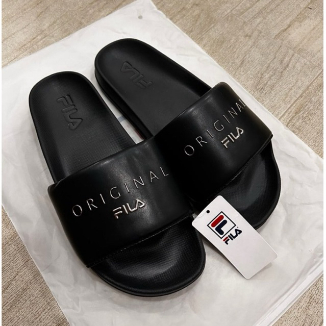 Size.42 [ลิขสิทธิ์แท้จากชอป] **(ราคาป้าย 690) FILA Classy รองเท้าแตะผู้ชาย | Shopee Thailand