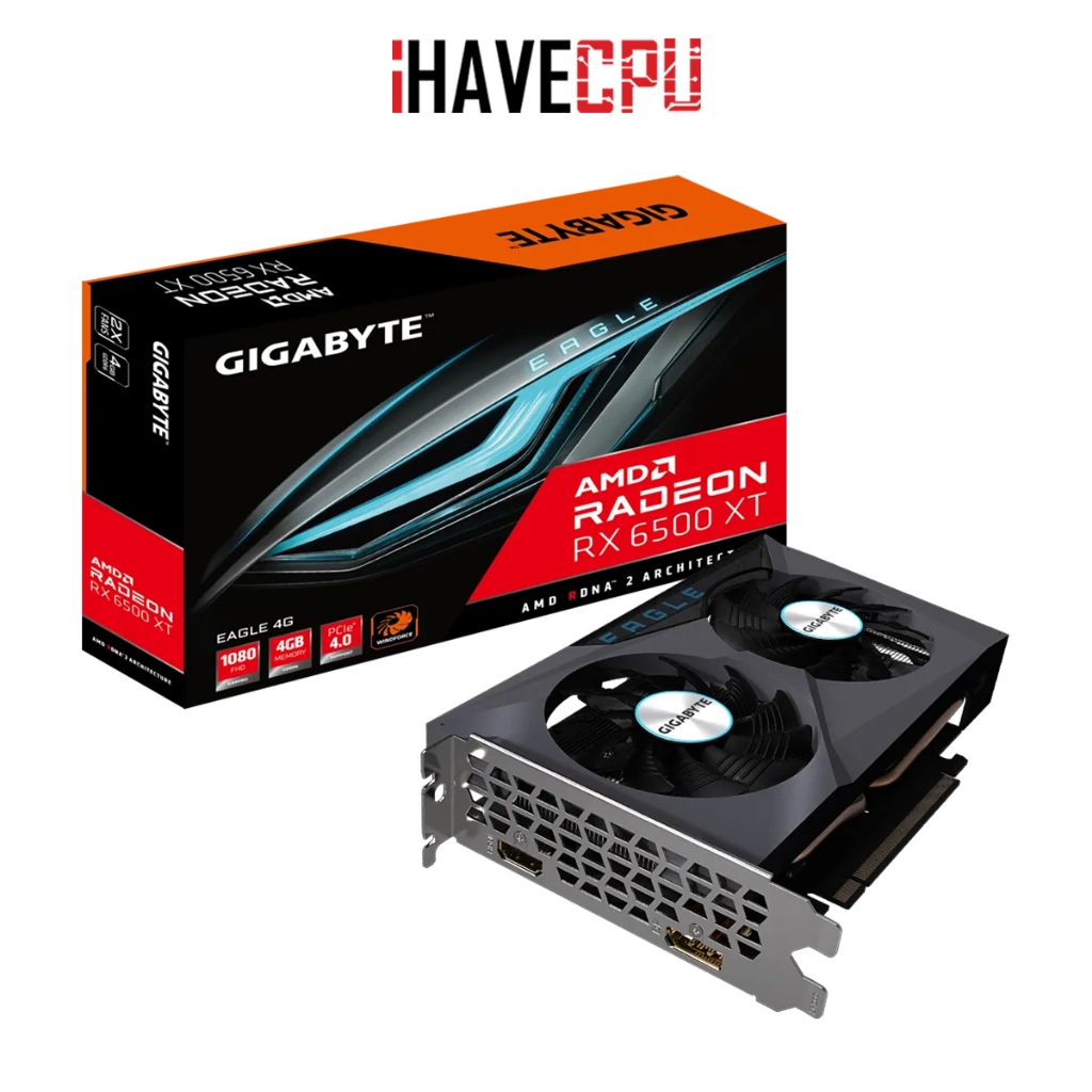 iHAVECPU VGA(การ์ดจอ) GIGABYTE RADEON RX 6500 XT EAGLE 4G - 4GB GDDR6 ...