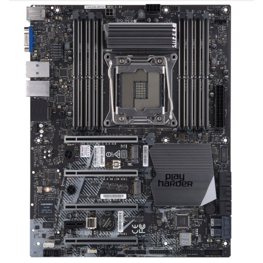 Mainboard X299 Super Micro C9X299-RPGF สำหรับ คนทำงานแบบ Extreme ...