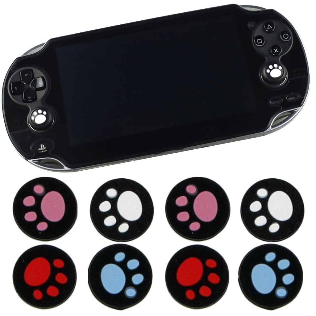 ซิลิโคน Silicone Analog Thumb Stick Grips Cap Cover for PSP PSV 1000 ...