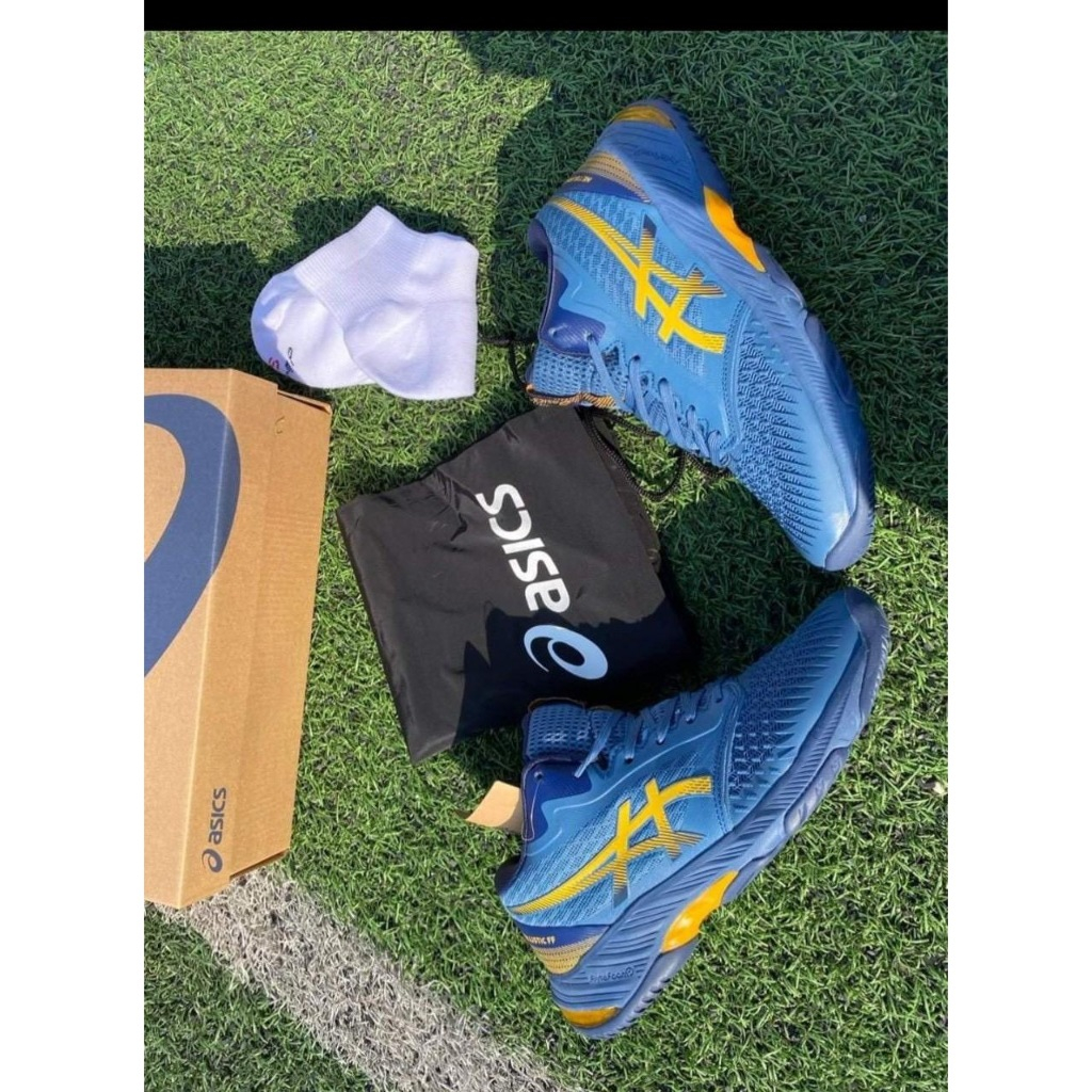 Asics NETBURNER BALLISTIC FF 3 สีน้ำเงิน | Shopee Thailand