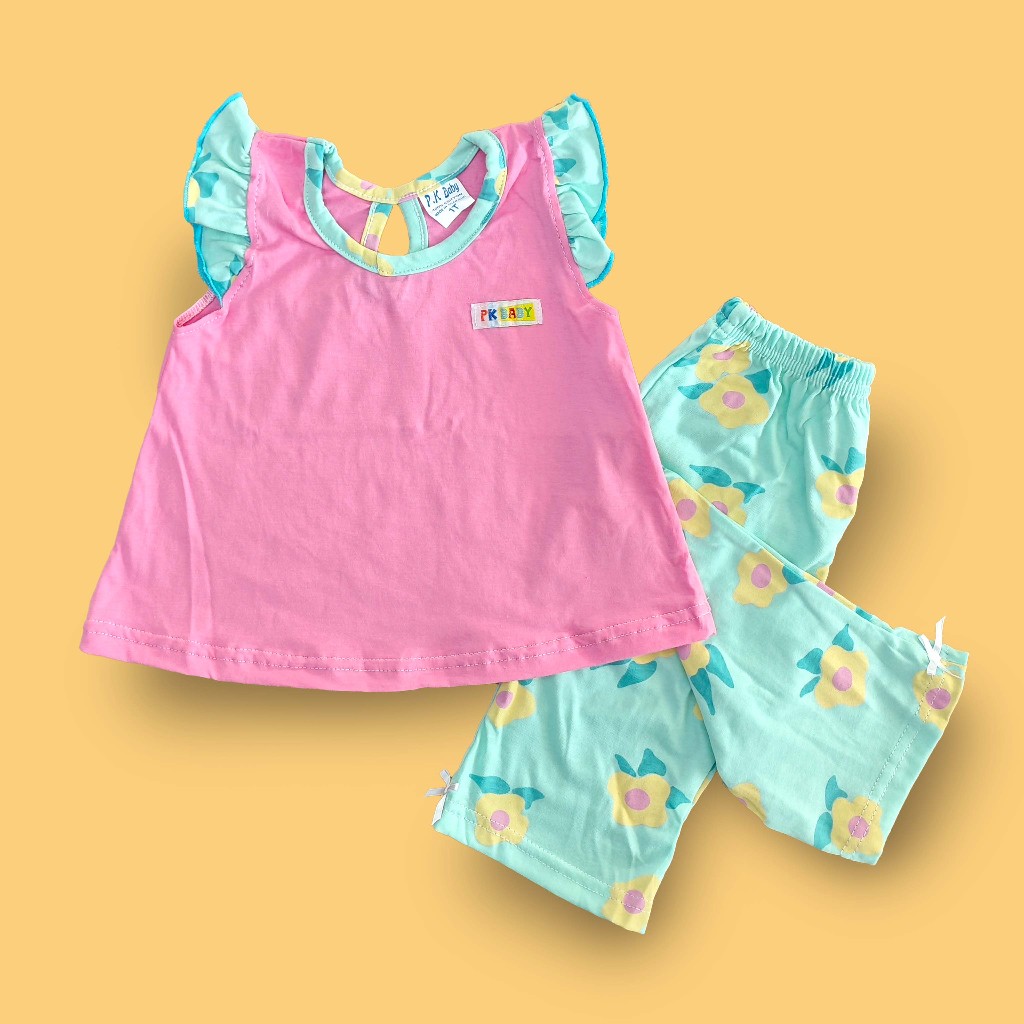 ชุดเด็กผู้หญิง มี2ไซส์ ไซส์ 1T (6 เดือน-1ปี /4-10Kg.) 2T(1-2ปี/9-13 Kg.) | Shopee Thailand