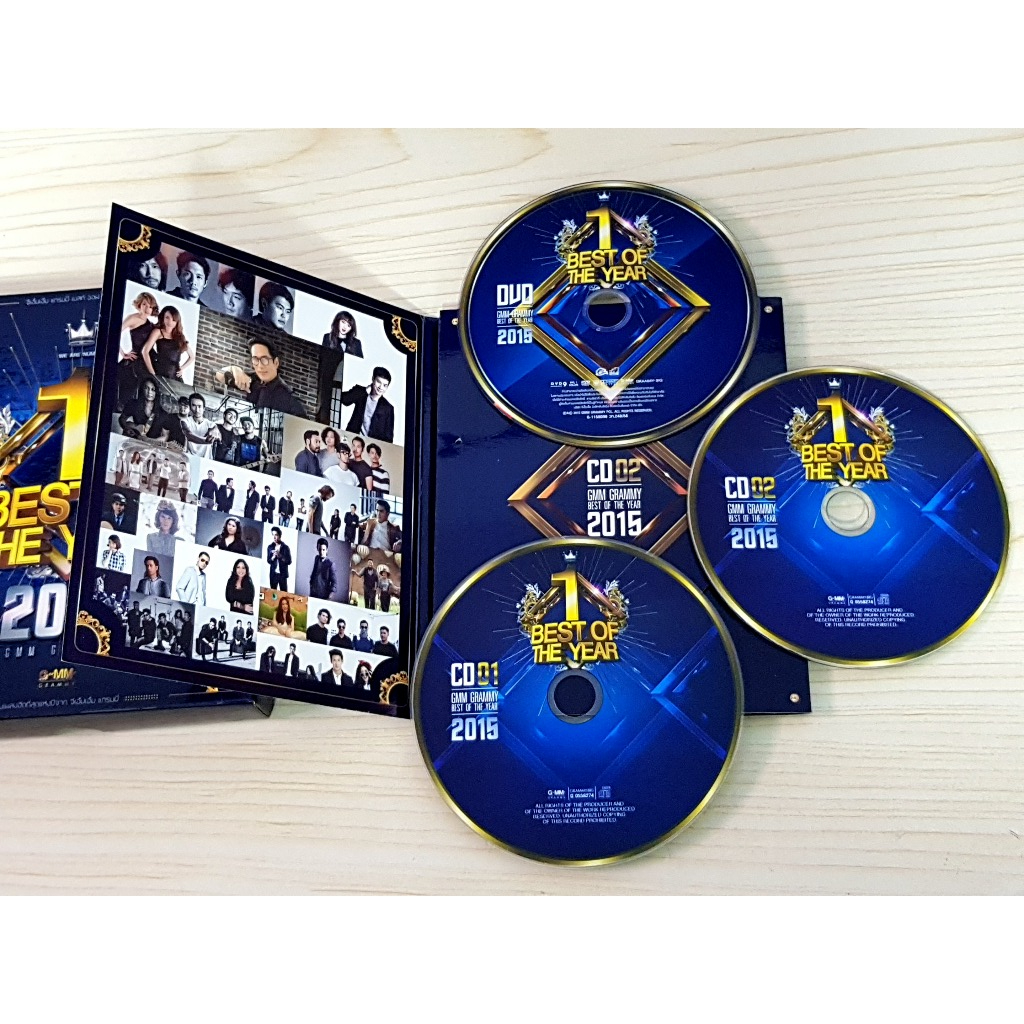 CD+DVD แผ่นเพลง GMM Best of the Year 2015 วง Getsunova/วง THE MOUSSES/Labanoon/25hours/BIG ASS ...