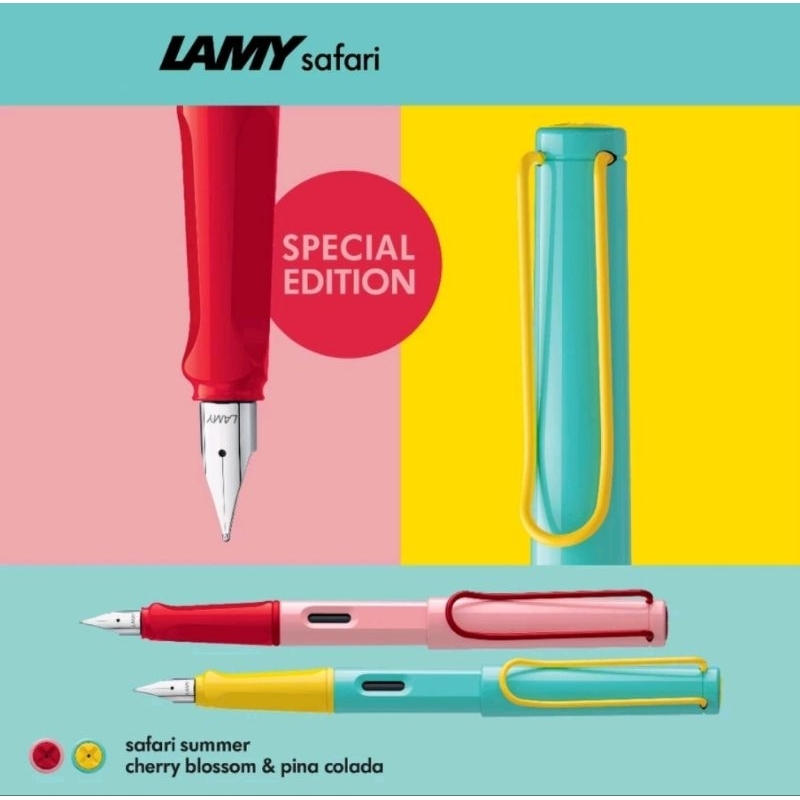 ปากกา Lamy Safari Summer Collection Cherry Blossom & Pina Colada ...