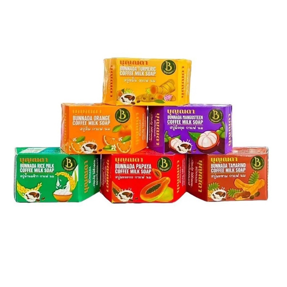 (ยกแพค/6ก้อน) Bunnada สบู่บุญณดา สบู่ 90 กรัม | Shopee Thailand