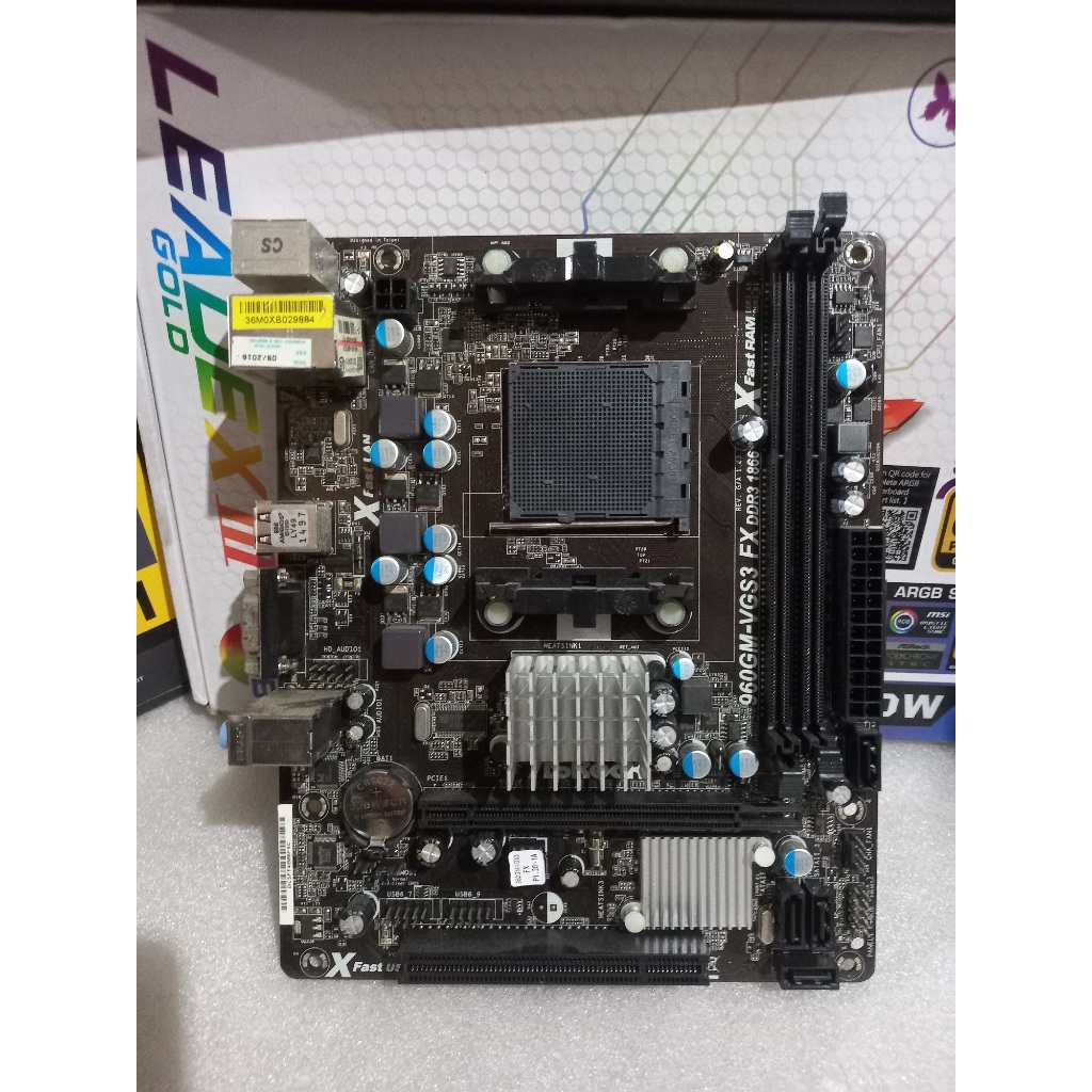 Mainboard Asrock 960GM-VGS3 FX มือ2 มีฝาหลัง มีกล่อง / เมนบอร์ด / board ...