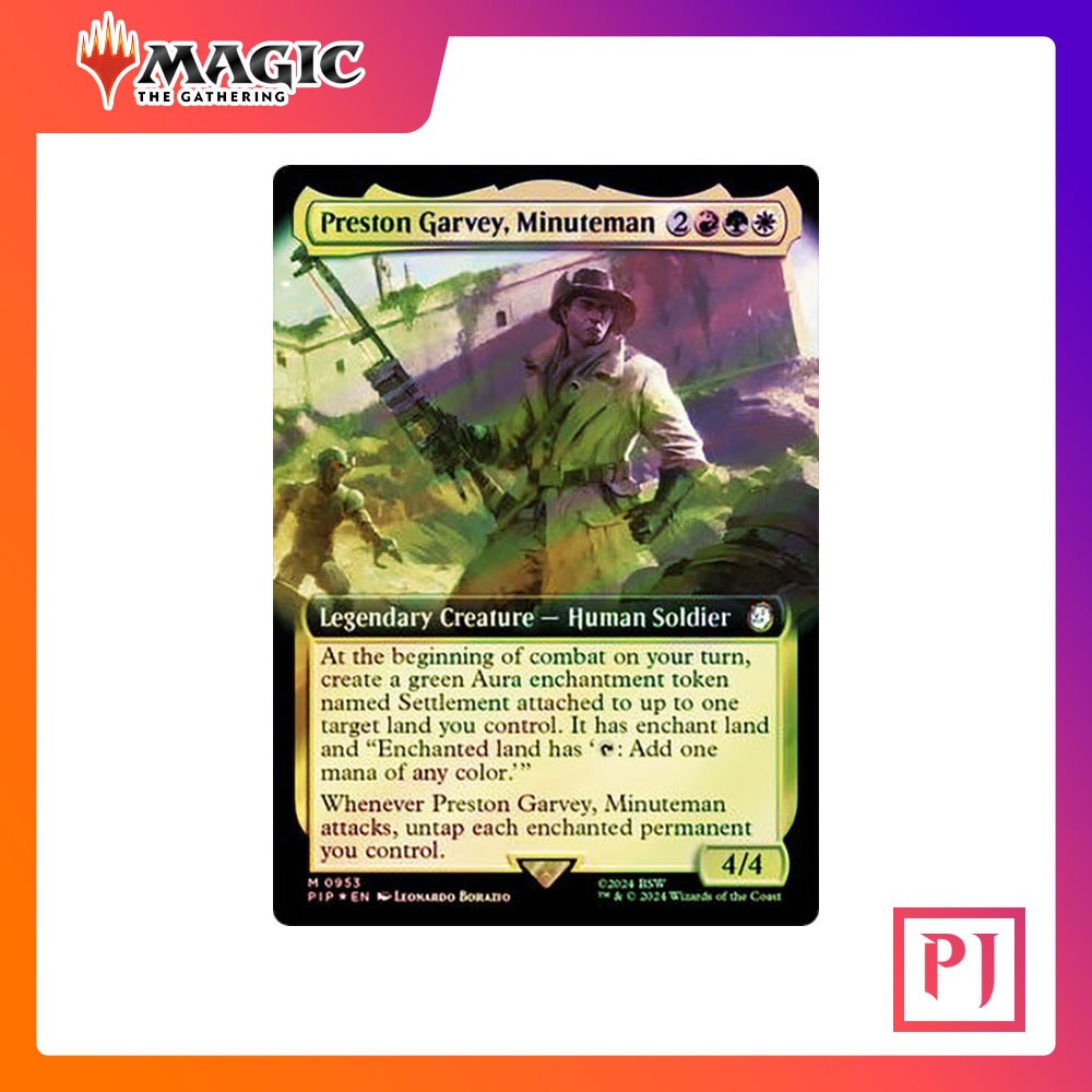 [MTG] Preston Garvey, Minuteman (Extended Art) (Surge Foil) [PIP ...