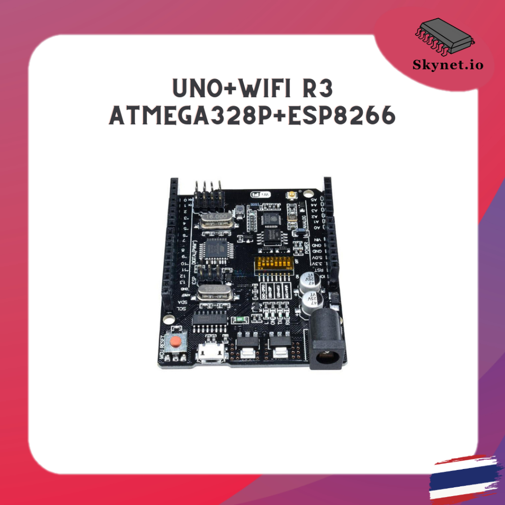 Unowifi R3 Atmega328pesp8266 32mb Usb Ttl Ch340g For Arduino Uno