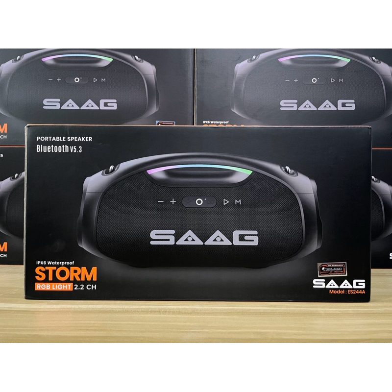 SAAG Storm ของแท้ กำลังขับสูง กันน้ำ ipx6⚡️(มือสอง) | Shopee Thailand