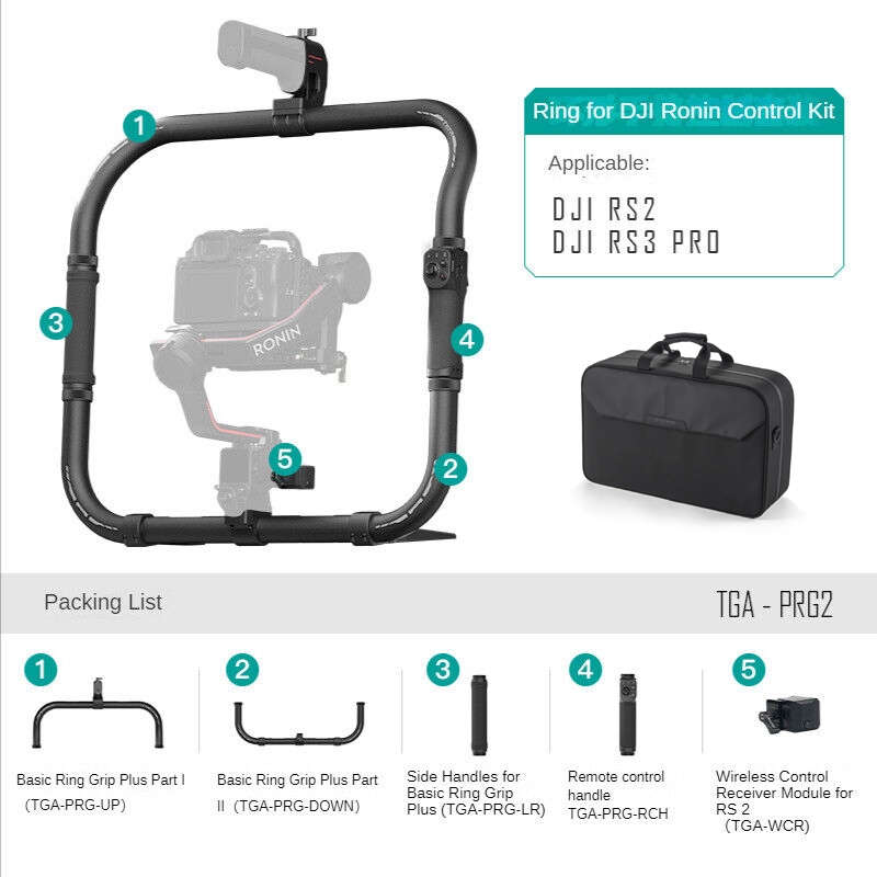 TILTA Basic Ring Grip Plus for DJI Ronin Control Kit (For RS2/RS3Pro ...