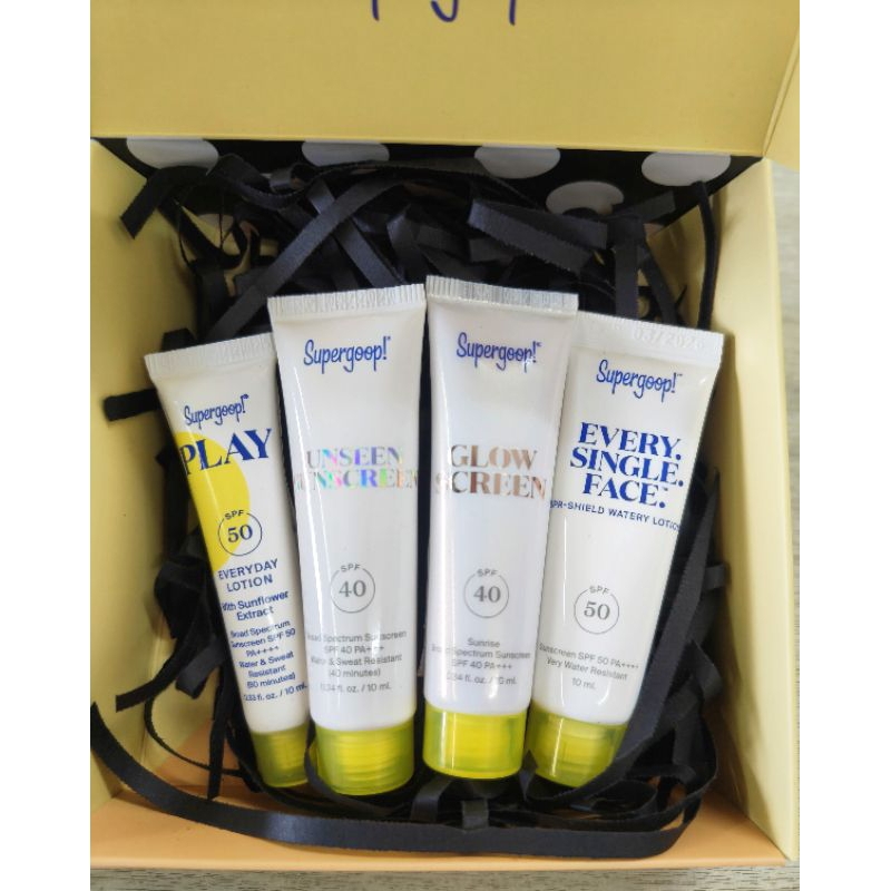 616. Supergoop Set ครีมกันแดด 4 ชิ้น 10 ml. × 4 pcs. | Shopee Thailand