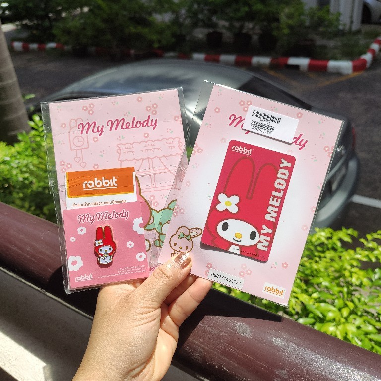 (พร้อมส่ง) บัตรแรบบิท ลาย มายเมโลดี้ BTS Rabbit Card แถมเข็มกลัด ...