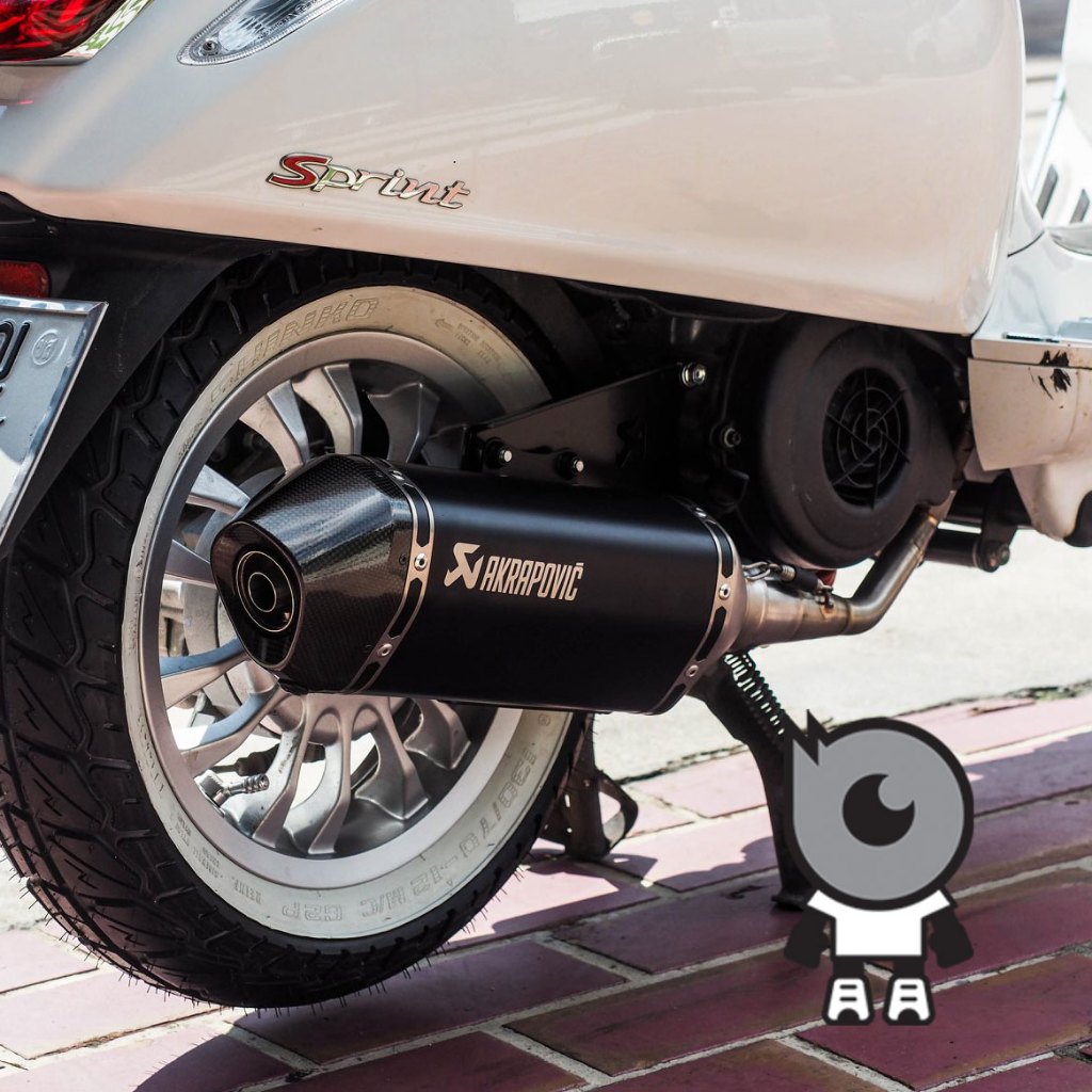 Akrapovic Full System แท้ New Vespa รุ่น Lx,S,Sprint, Primavera ...