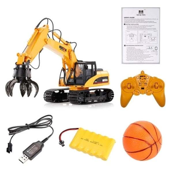 รถบังคับ แม็คโครหัวคีบบอล Huina 1571 REMOTE CONTROL GRABBER EXCAVATOR ...