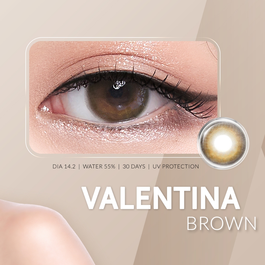 VATANIKA LENS : Valentina Brown คอนแทคเลนส์โดย แพร วทานิกา | Shopee Thailand