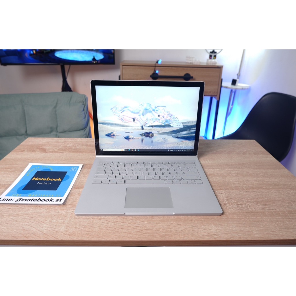 Microsoft Surface Book2 ทัสกรีน ถอดจอได้ i7-8650U Ram8 SSD256 จอ13.5 สเปคดี มีไฟใต้คีย์บอร์ด ...