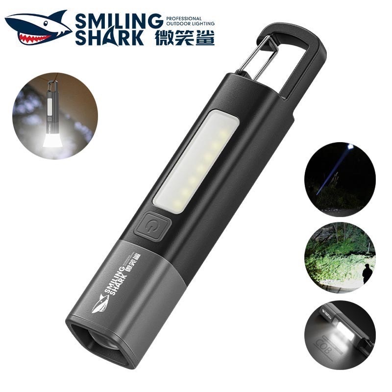ไฟฉาย SmilingShark ไฟฉายLED ปรับได้3โหมด ไฟฉายกันน้ำ ซูมได้ ชาร์จType-C SD1023 สินค้าพร้อมส่งใน ...