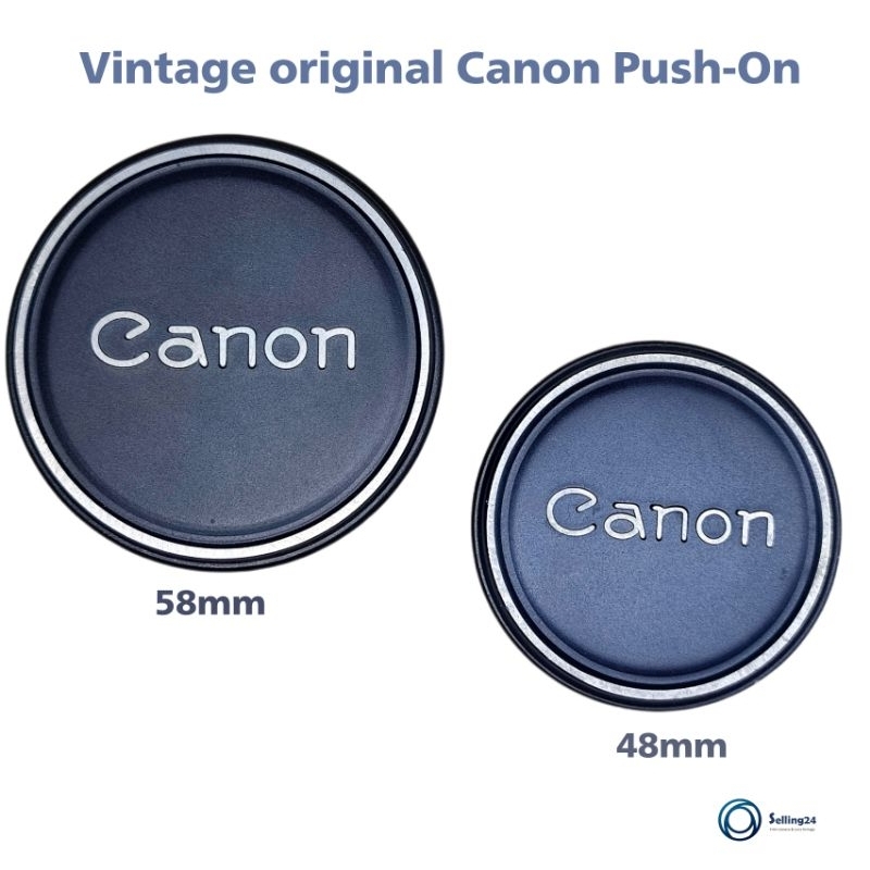 ฝาครอบเลนส์ Canon 48 mm 58mm Vintage lens font cap slip on | Shopee ...