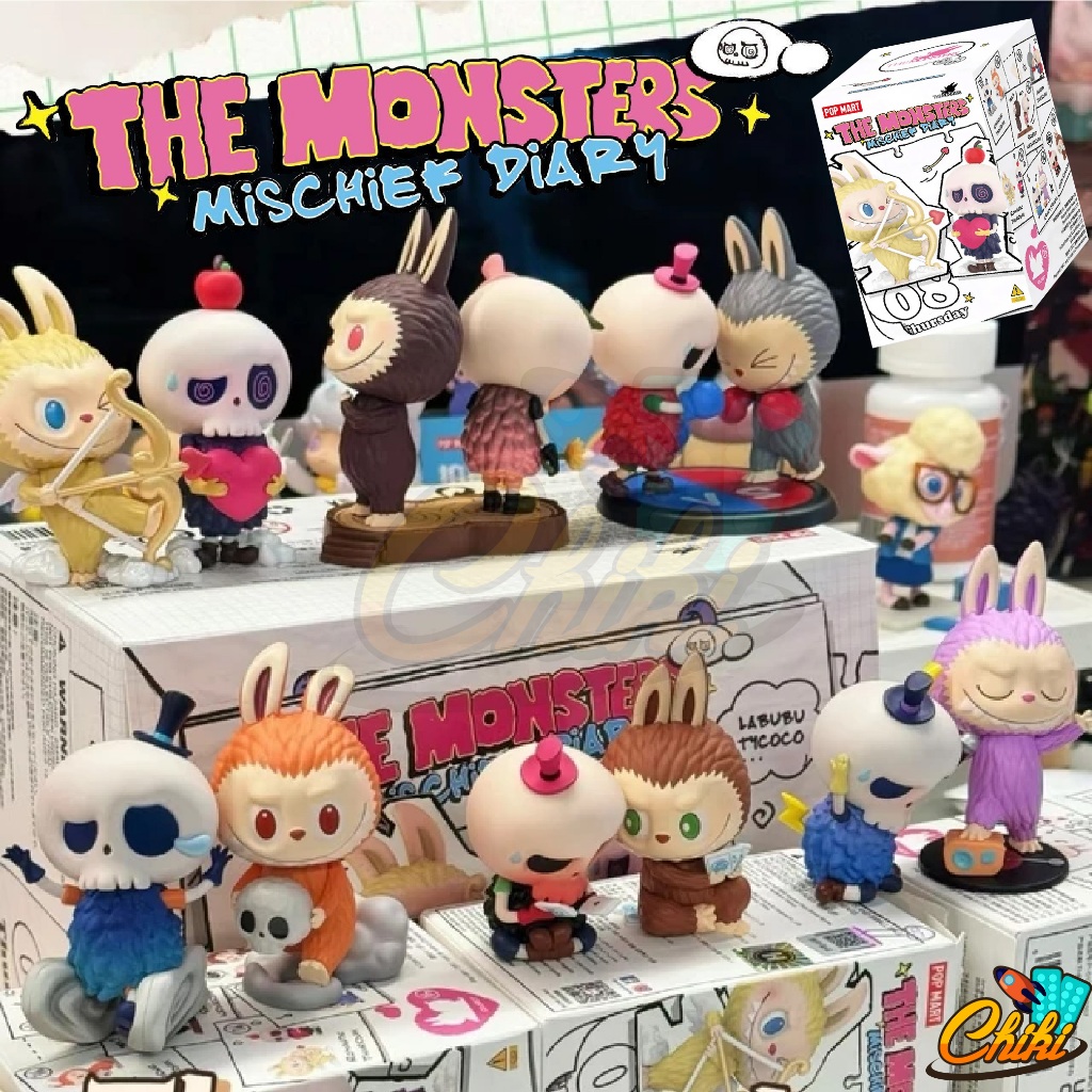 [พร้อมส่ง]Pop MART labubu THE MONSTERS Mischief Diary Naughty Diary Series ของเล่นสําหรับเด็ก ...