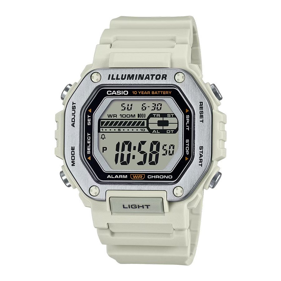 Casio Standard นาฬิกาข้อมือผู้ชาย สายเรซิน รุ่น MWD-110H-8A - สีเบจ | Shopee Thailand