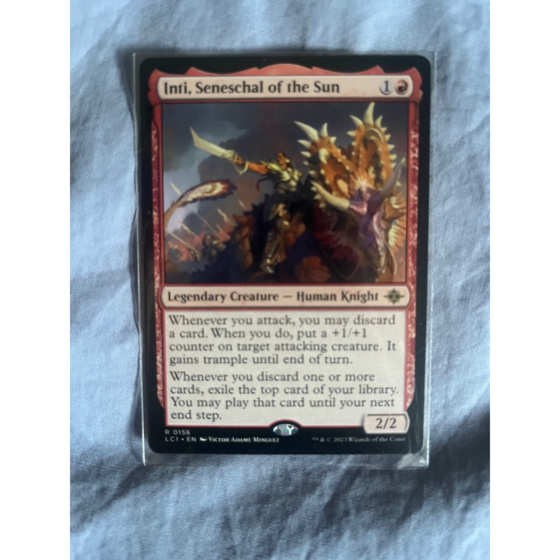 การ์ด MTG Inti, Seneschal of the Sun Red EDH Magic the gathering รุ่น LCI สภาพ Ex-Nm | Shopee ...