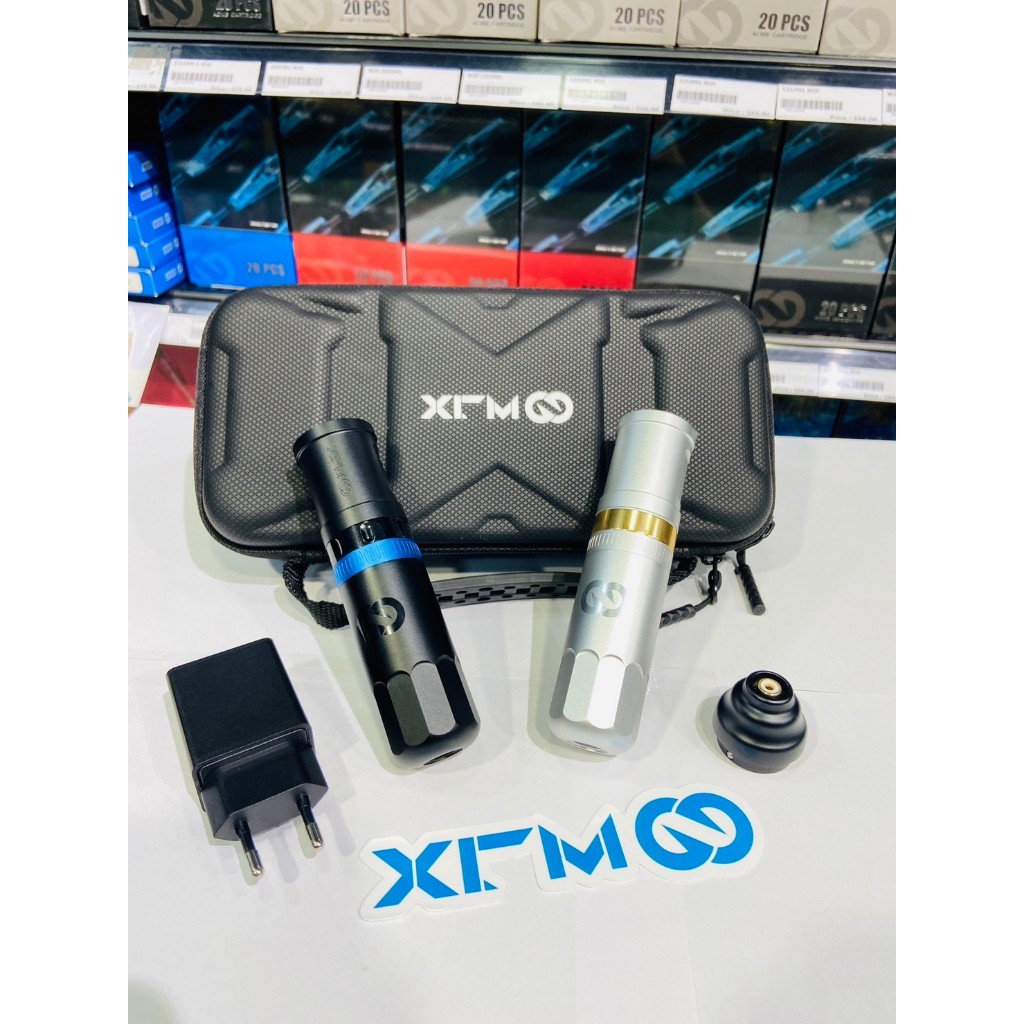 เครื่องสักปากกาไร้สายWJX W3 Wireless Battery Tattoo Machine Pen Adjustable Stroke Machine ...