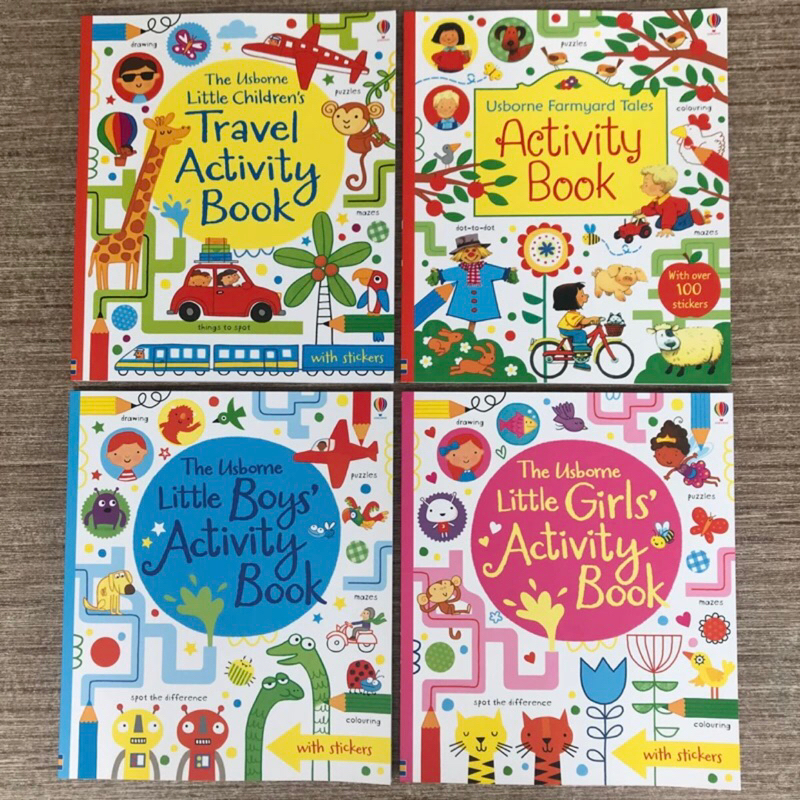 พร้อมส่ง Usborne Activity book หนังสือกิจกรรมสำหรับเด็ก ลากเส้นโยงเส้น ...
