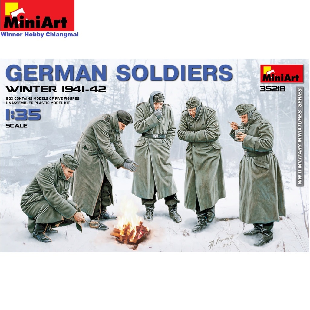 โมเดลฟิกเกอร์ MiniArt 35218 GERMAN SOLDIERS (WINTER 1941-42) 1/35 ...
