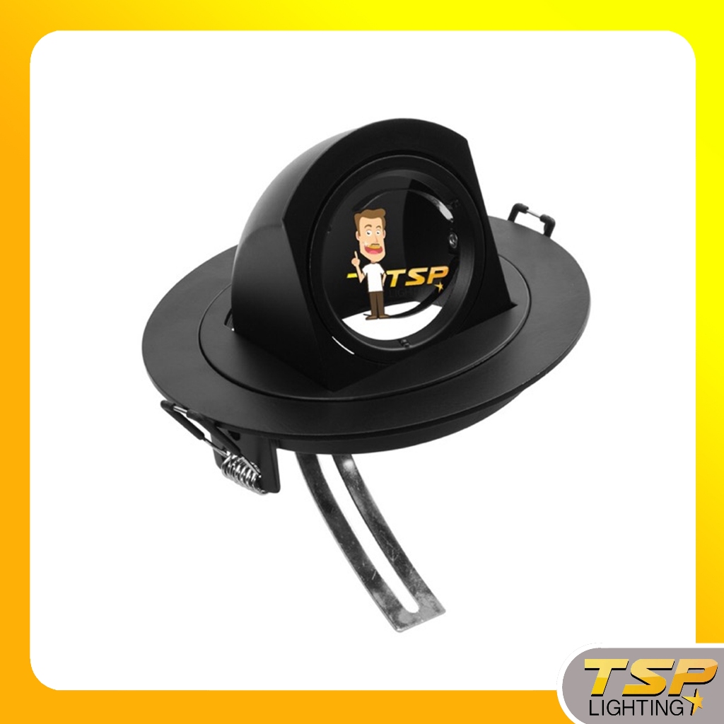 TSP Lighting │ โคมไฟดาวไลท์แบบฝังฝ้า กลมปรับได้ MR16 | Shopee Thailand