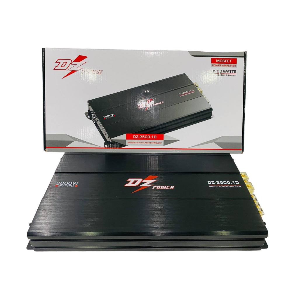 พาวเวอร์แอมป์ รุ่น DZ-2500.1D 3800w ตัวแรง ขับ10-12นิ้วได้สบายใส้แน่นๆคาปา6ลูก แรงๆเบสหนักนุ่ม ...