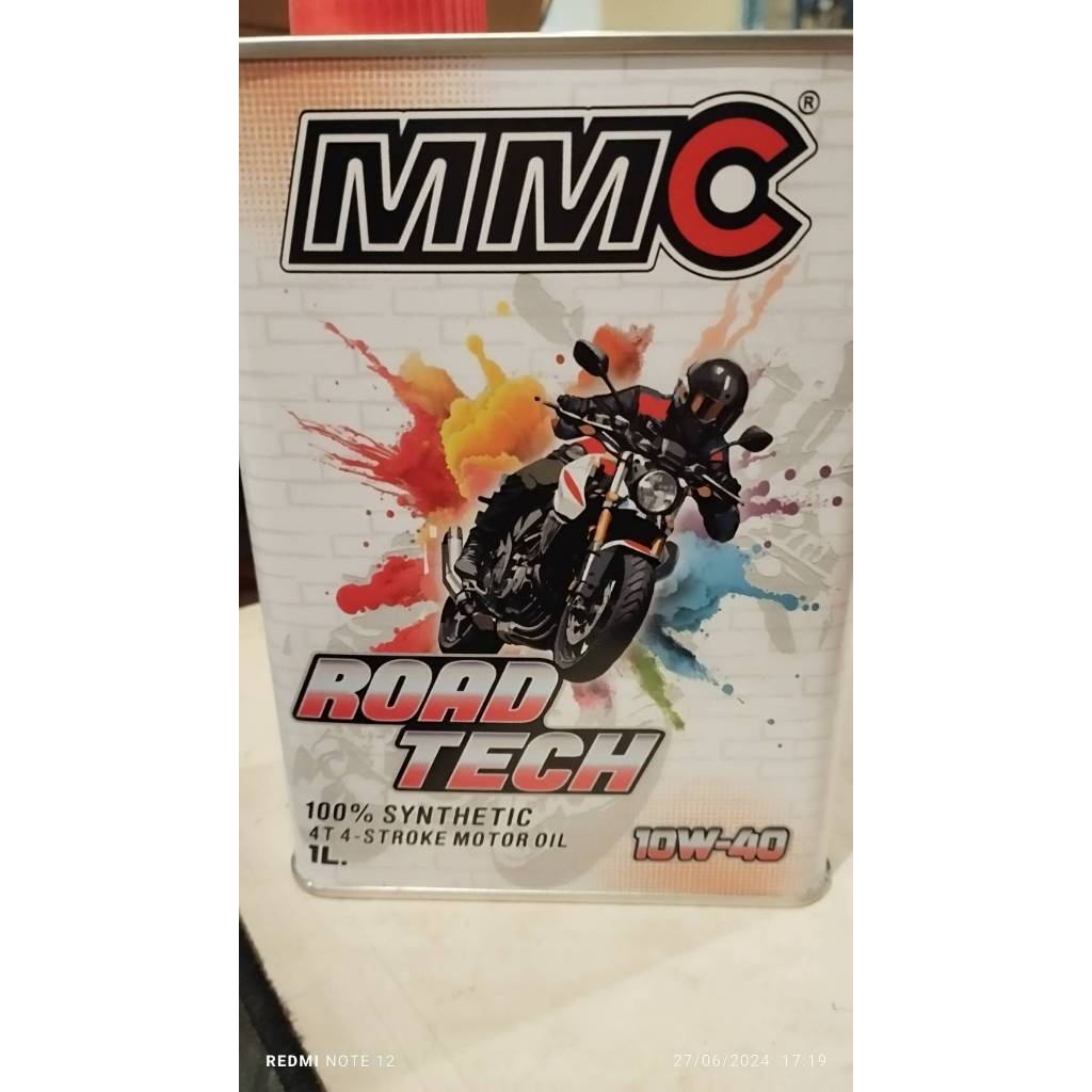 น้ำมันเครื่องMMC-ROAD-TECH100%-SYNTHETIC-4T-4-STROKE-MOTOR-OIL-1L-10W40 ...