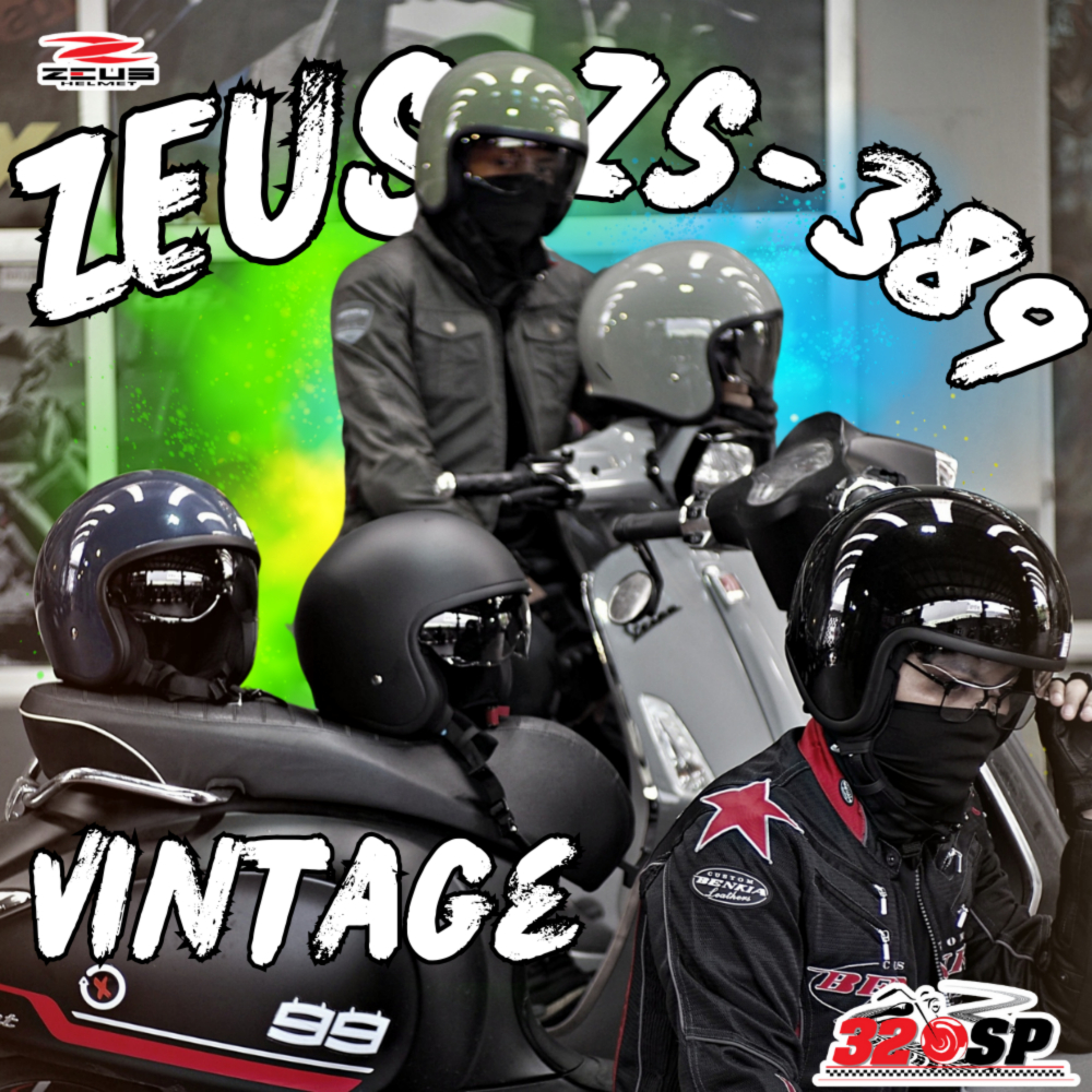 ลด 100 บาทอัตโนมัติ !! หมวกกันน็อค ZEUS ZS-389 / Retro 88 Vintage มาใหม่ !!320SP | Shopee Thailand