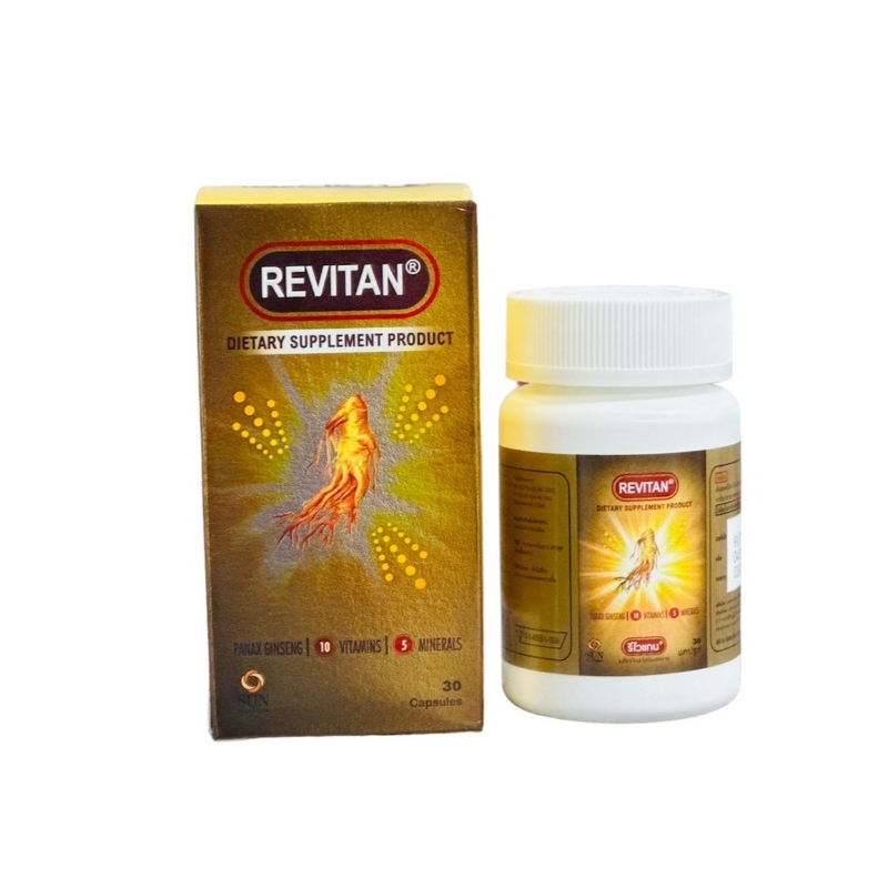 Revitan 30 capsules รีไวแทน 30 แคปซูล โสม วิตามินเกลือแร่ [1 กระปุก ...
