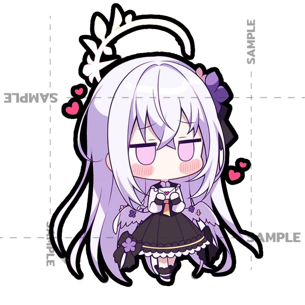 Azusa blue archive สติ๊กเกอร์ 2 แผ่น Shirasu Azusa Stickers 2 PCS blue ...