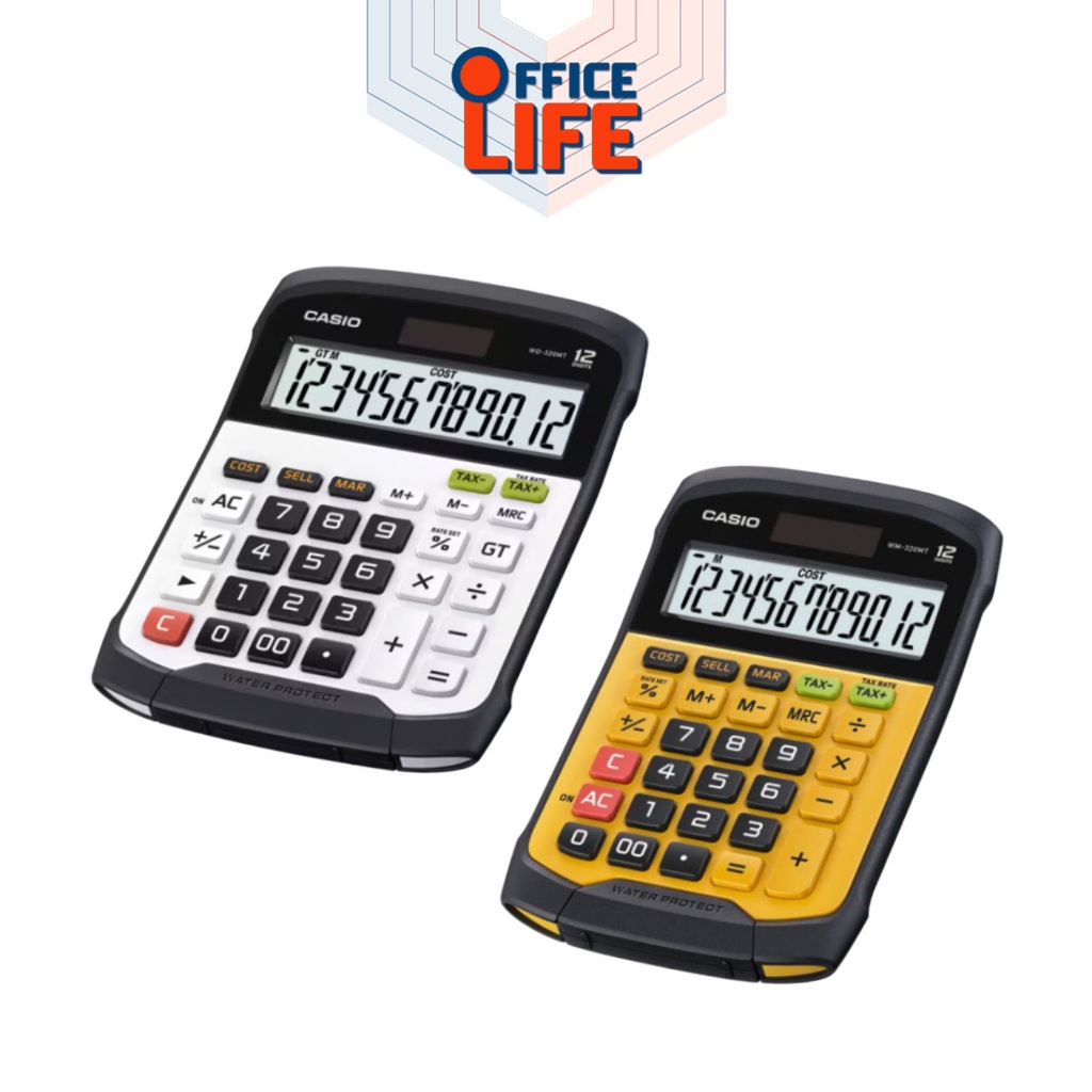 Casio (คาสิโอ) เครื่องคิดเลข รุ่น WD-320MT / WM-320MT กันน้ำ ถอดล้างได้ ( 1 เครื่อง ) | Shopee ...