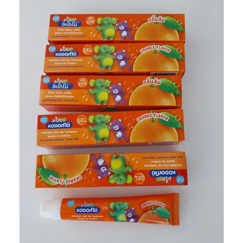 Kodomo kids Gel toothpaste orange flavor 40g x12ชิ้น | Shopee Thailand
