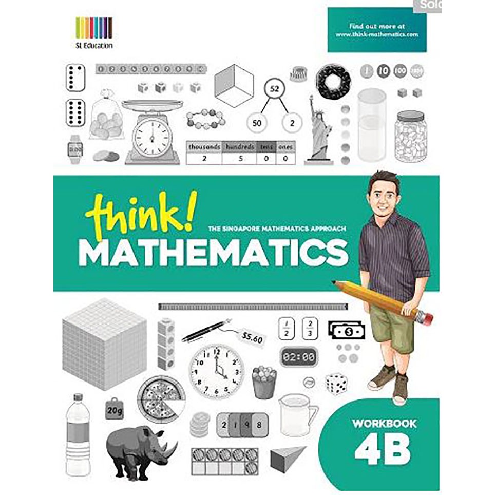 think! Mathematics Primary Workbook 4B ***หนังสือมือ 2สภาพ 80 %***มี ...