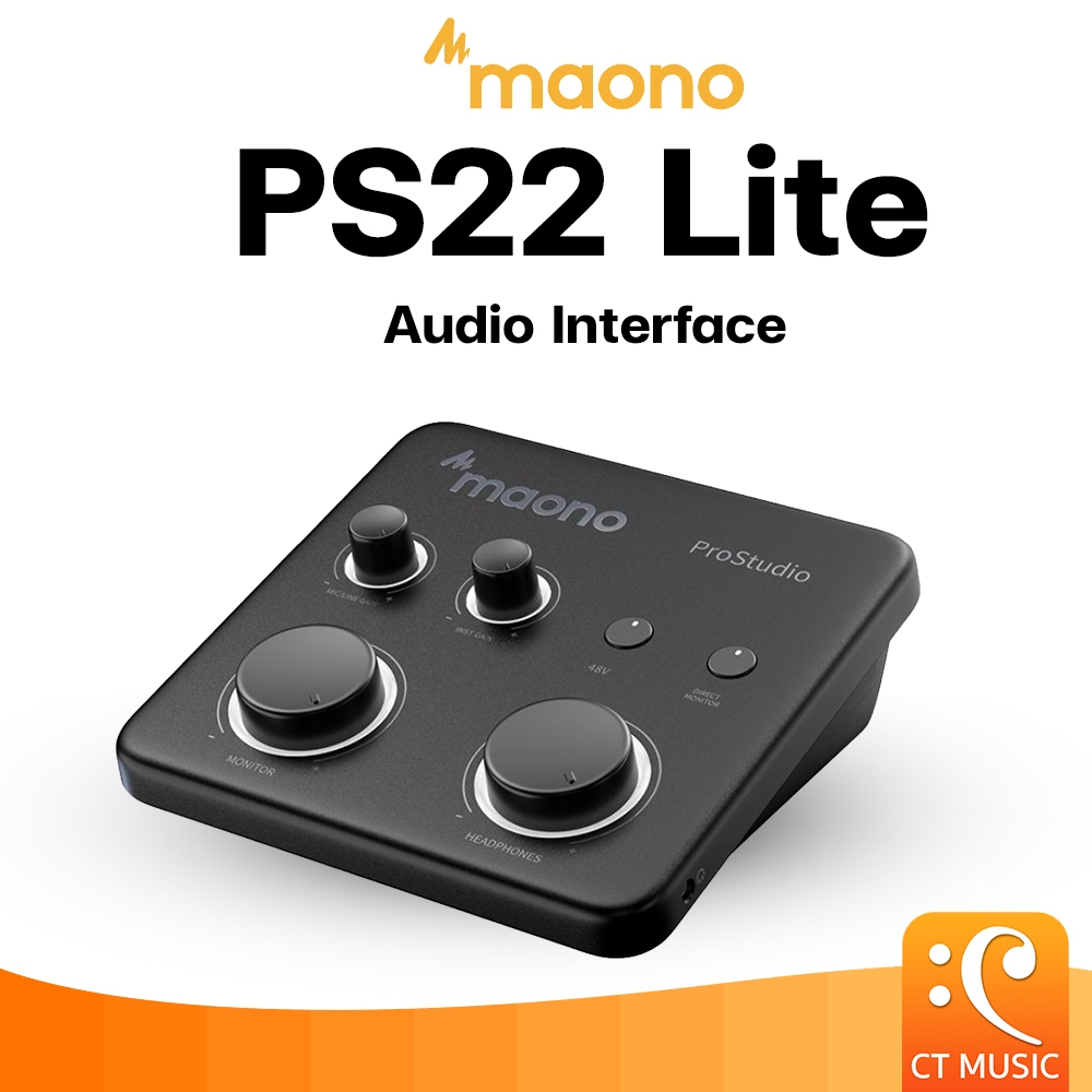 (ส่งด่วนจากไทย) Maono PS22 Lite Audio Interface ออดิโออินเตอร์เฟส รับ ...