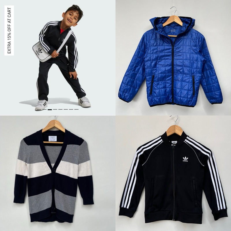 ส่งต่อเสื้อเด็ก แจ็คเก็ตกันหนาวกันลม ZARA UNIQLO MUJI มือสองของหลานชาย ...