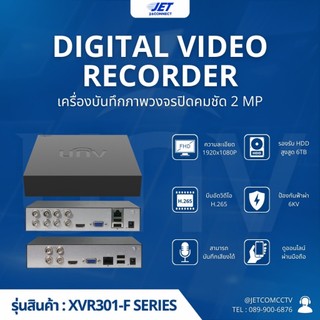 เครื่องบันทึก UNV XVR301-F Series UNV XVR301-04F UNV XVR301-08F เครื่อง ...