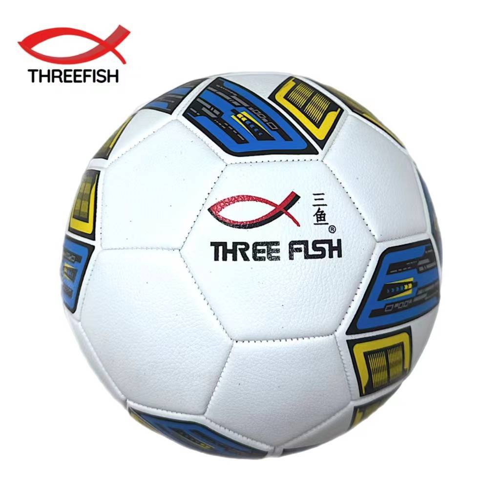 ลูกฟุตบอล หนังเย็บ THREEFISHมี ขนาดมาตรฐาน Size5 หนัง PU นิ่ม มันวาว ทำความสะอาดง่าย ฟุตบอลมาตาร ...