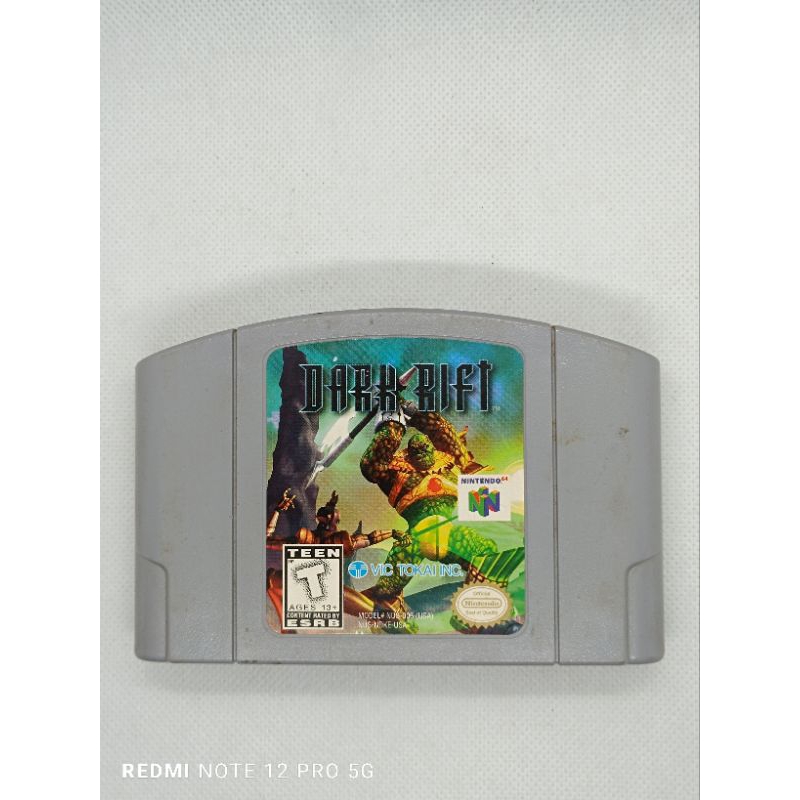 "Dark Rift "ตลับเกมแท้ N64 เล่นกับเครื่องโซน USA และยุโรป ( PAL ...
